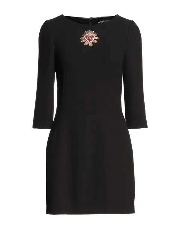 Dolce & Gabbana Mini Wool Dress - Black