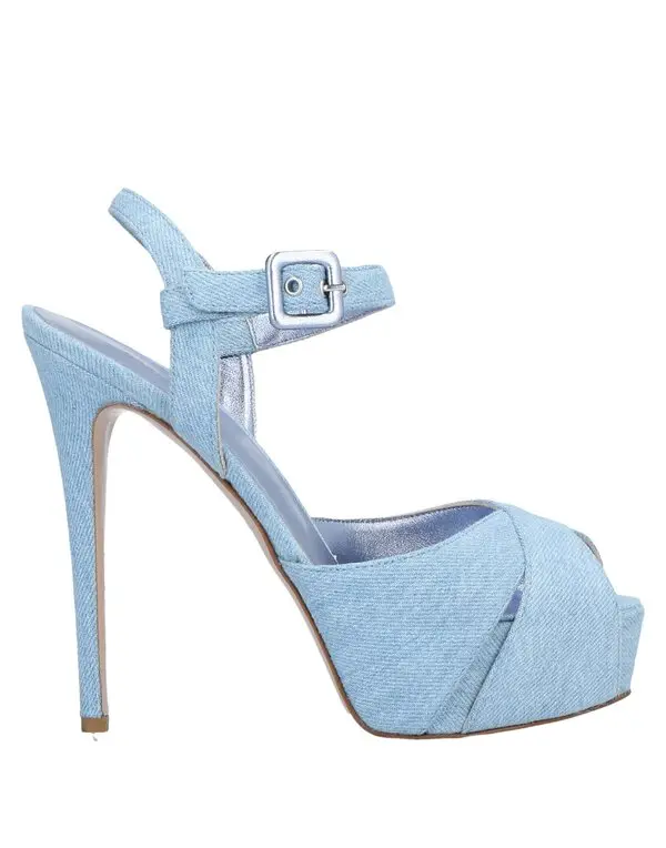 LE SILLA Sky Textile Fiber Sandals - Sky Blue