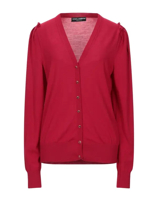 Dolce & Gabbana Virgin Wool Cardigan With Rhinestones