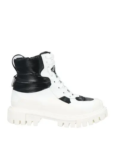 Dolce & Gabbana Padded Ankle Boots - White