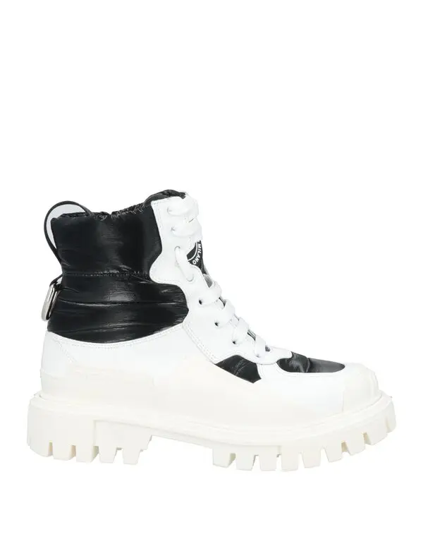 Dolce & Gabbana Padded Ankle Boots - White