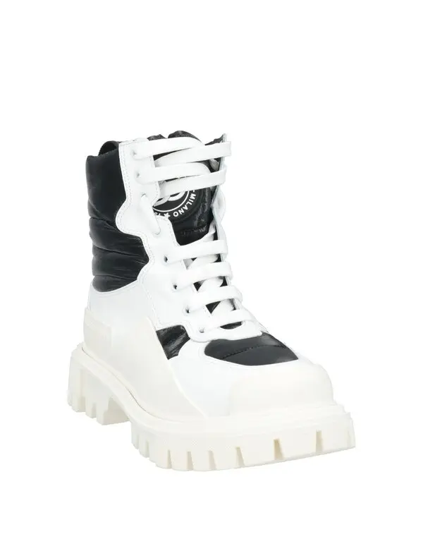 Dolce & Gabbana Padded Ankle Boots - White