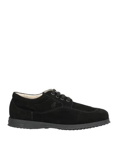 Hogan Leather Lace-up Derby Shoes - Black