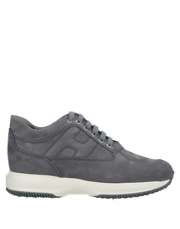 Hogan Low-top Leather Sneakers - Lead
