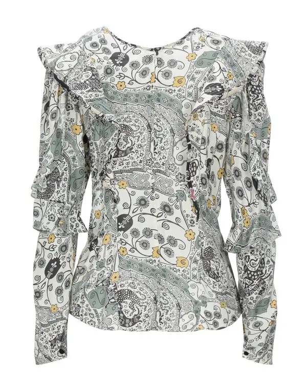 MARANT ETOILE Floral Print Top - White