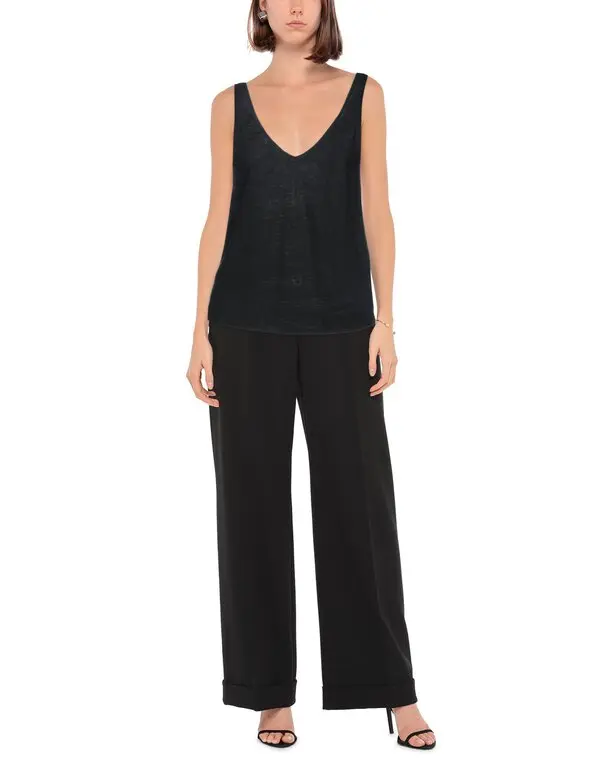 Majestic Filatures Linen-elastane Tank Top