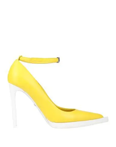 Gcds Leather Pumps With Appliqués - Yellow