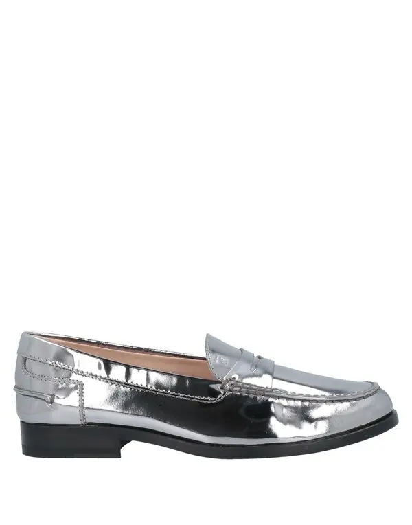 TOD'S Loafers In Leather - Silver