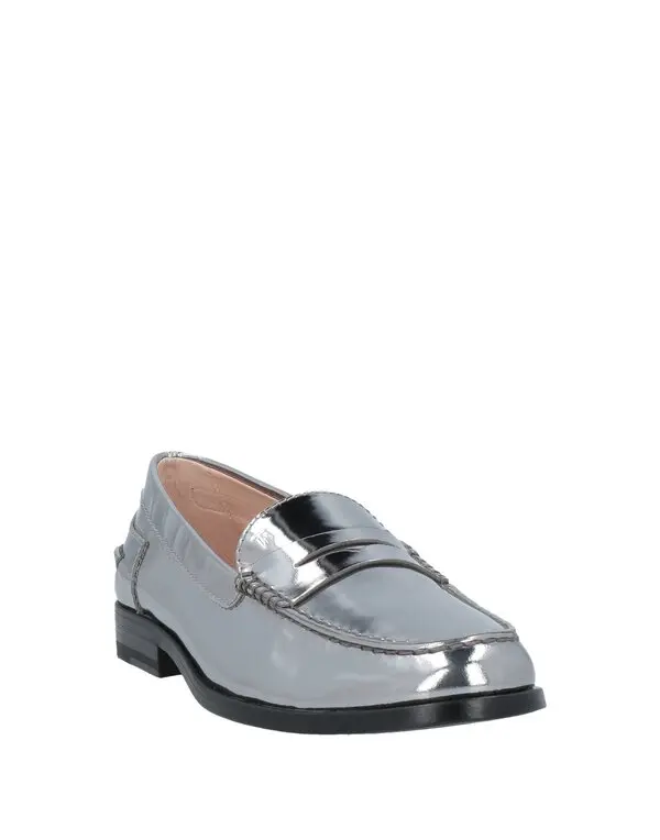 TOD'S Loafers In Leather - Silver