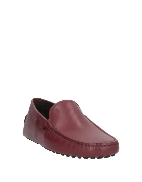 TOD'S Leather Loafers - Red