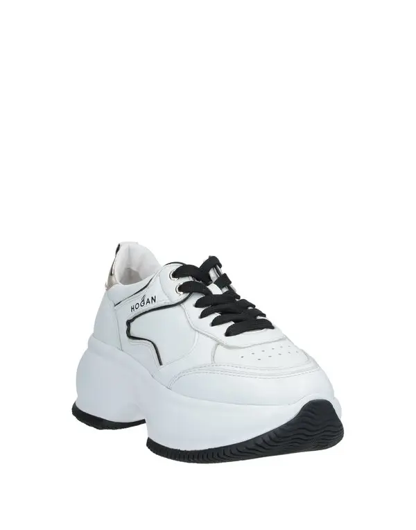 Hogan Leather Chunky Sneakers - White