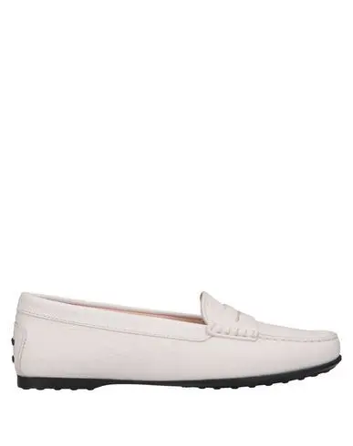 TOD'S Leather Loafers - White