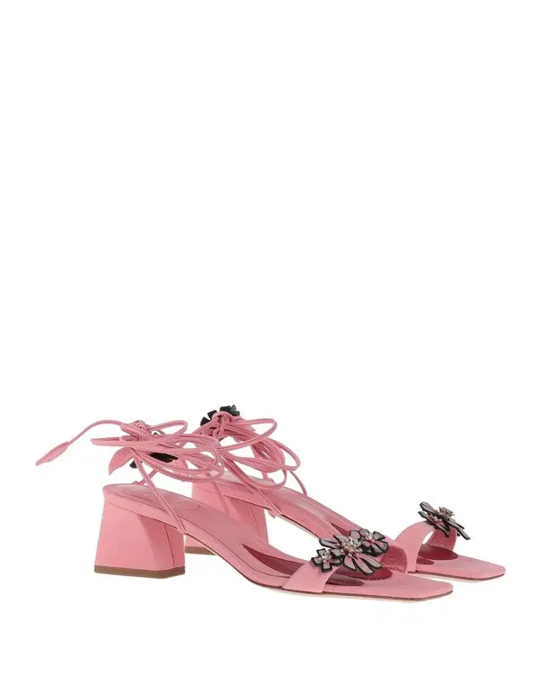 ROGER VIVIER Sandals With Floral Appliqués
