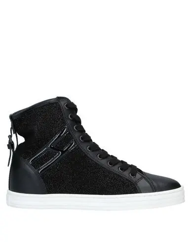 Hogan Rebel Leather High-top Sneakers - Black