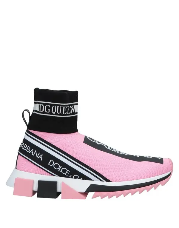 Dolce & Gabbana Knitted Sock Sneakers - Pink
