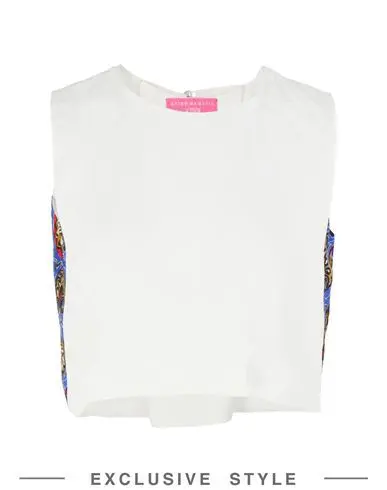 CATERINA GATTA X YOOX Sleeveless Top - White