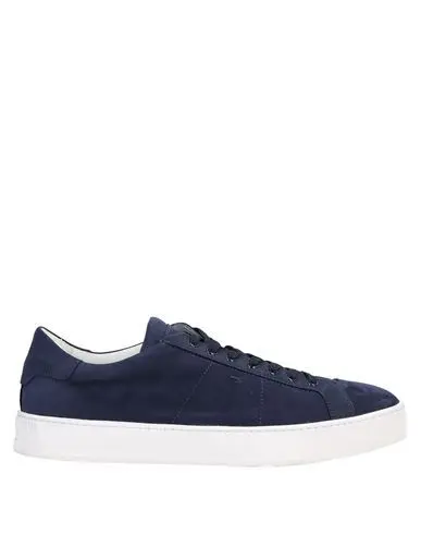 Santoni Leather Sneakers - Dark Blue