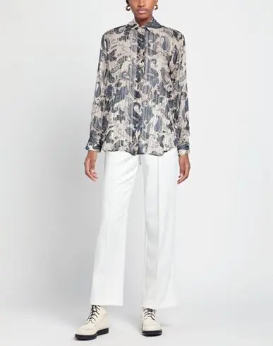 Brian Dales Paisley Print Crepe Shirt