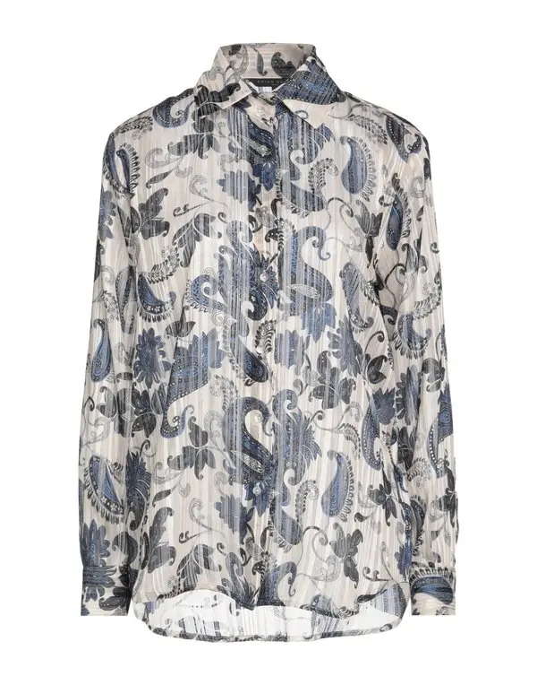 Brian Dales Paisley Print Crepe Shirt
