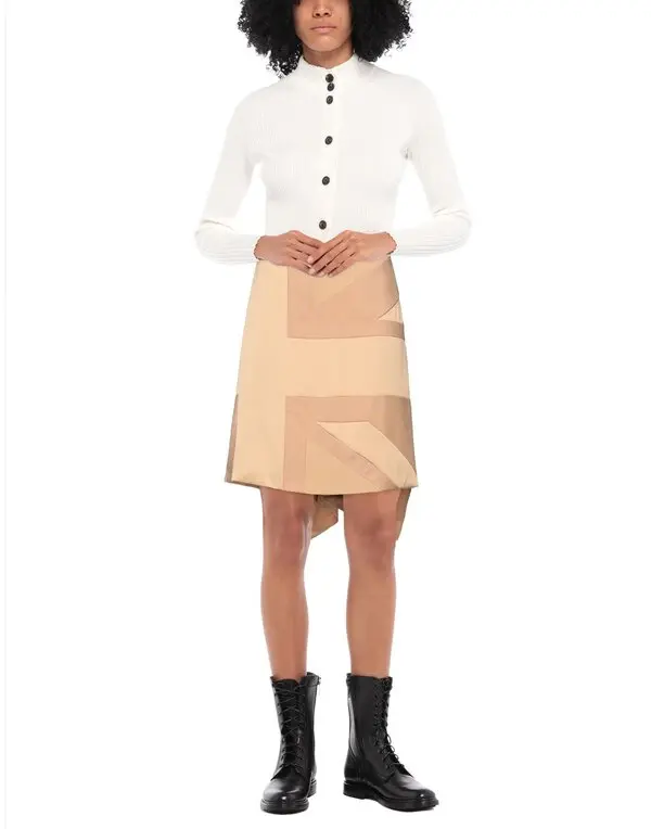 Burberry Mini Asymmetric Skirt - Beige
