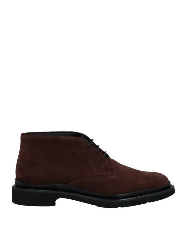 TOD'S Ankle Boots In Leather - Brown
