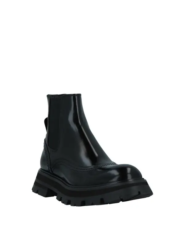 Alexander McQueen Ankle Boots In Soft Leather