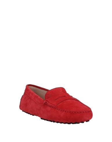 TOD'S Suede Loafers - Red