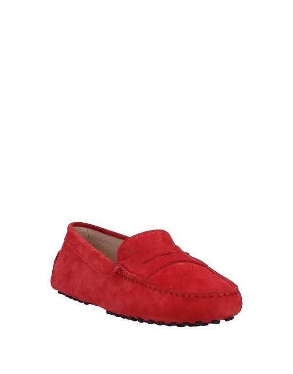 TOD'S Suede Loafers - Red