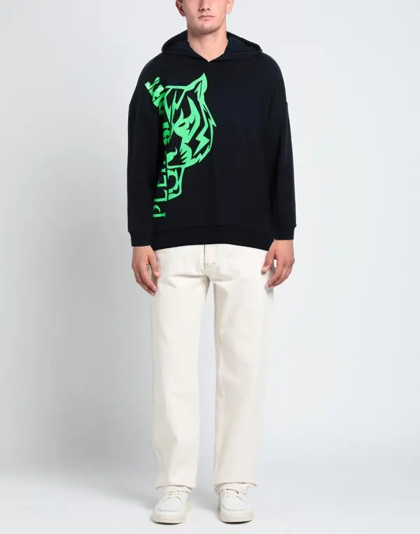 PLEIN SPORT Printed Jersey Sweatshirt - Blue