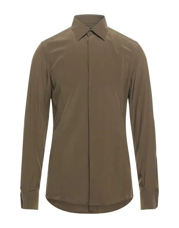 Dolce & Gabbana Gold Shirt Size Silk - Military Green