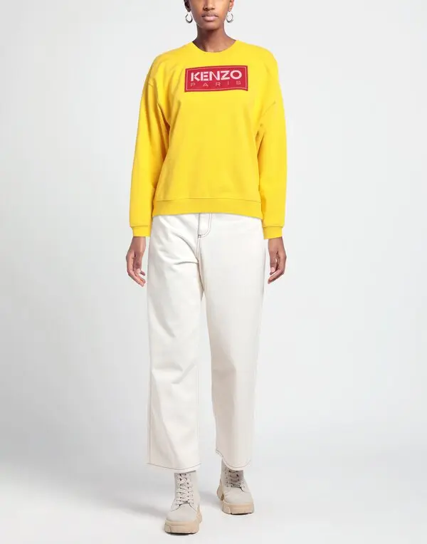 Kenzo Cotton Sweatshirt - Yellow