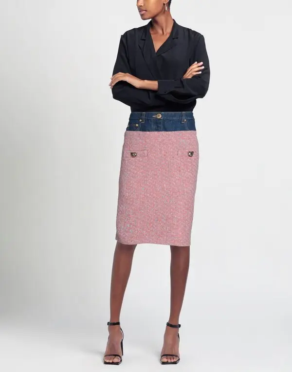 Moschino Midi Skirt In Virgin Wool Blend