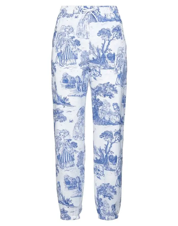 Moschino Cartoon Print Tapered Pants - Blue