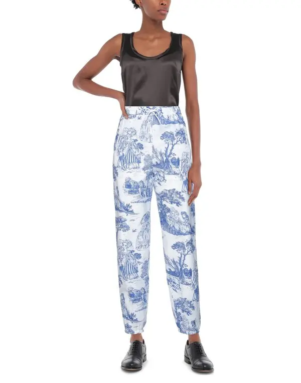 Moschino Cartoon Print Tapered Pants - Blue