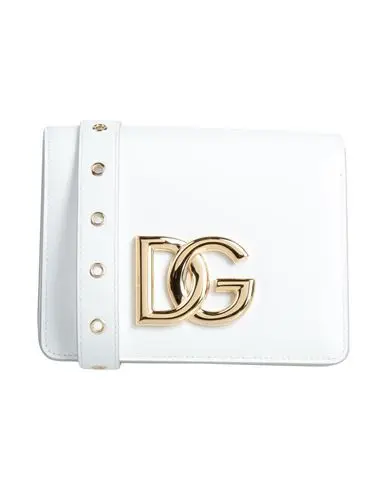 Dolce & Gabbana Leather Cross-body Flap Bag - White
