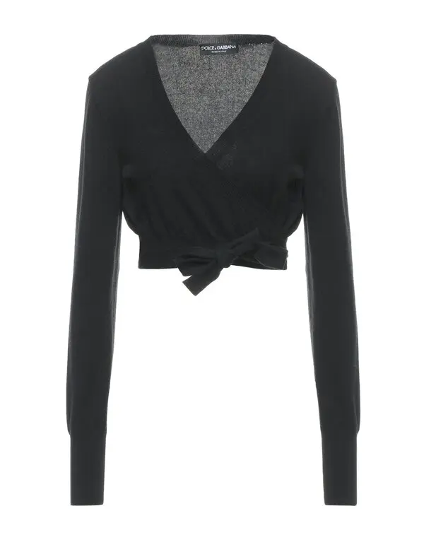 Dolce & Gabbana Cashmere Wrap Cardigan - Black