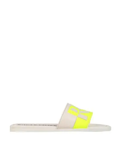 ROGER VIVIER Leather Slide Sandals - Ivory