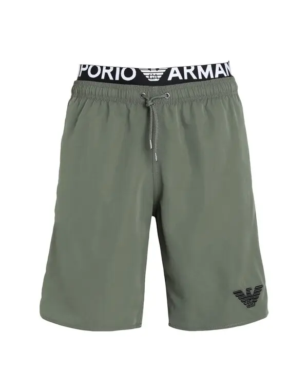Emporio Armani Swim Trunks - Military Green