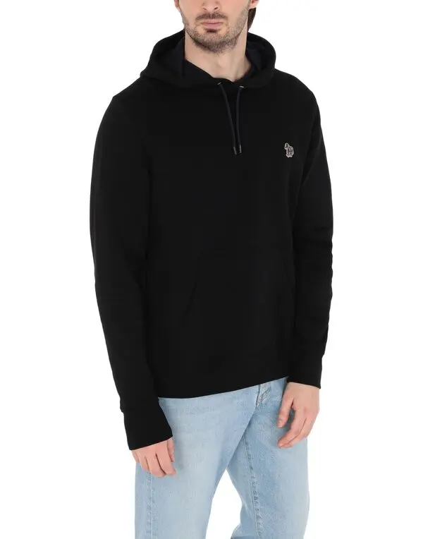 Paul Smith Regular Fit Organic Cotton Hoodie - Black