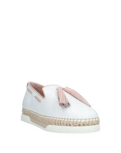 TOD'S Calfskin Espadrilles With Tassels - White