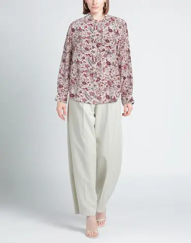 Isabel Marant Floral Print Satin Top - White