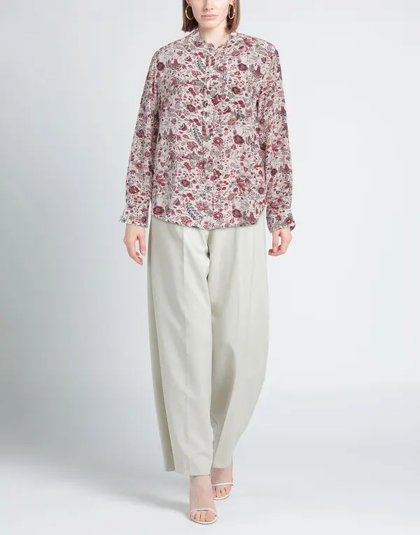 Isabel Marant Floral Print Satin Top - White