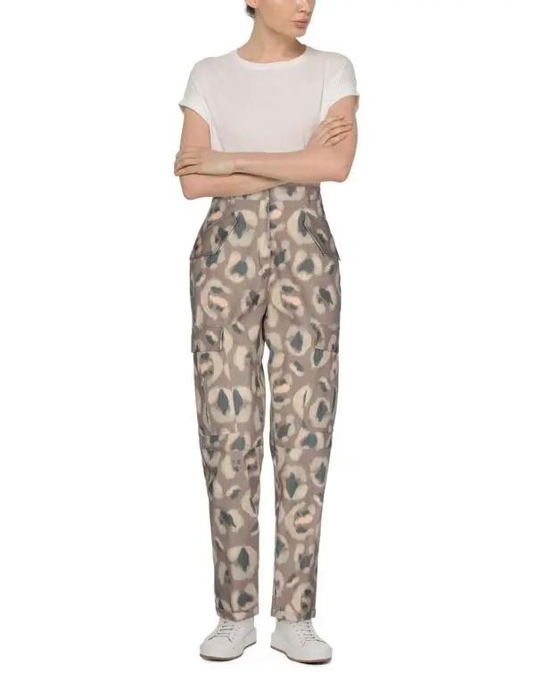 MANILA GRACE Camouflage-print Tapered Pants