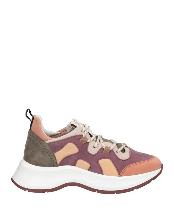 Hogan Leather Sneakers - Purple