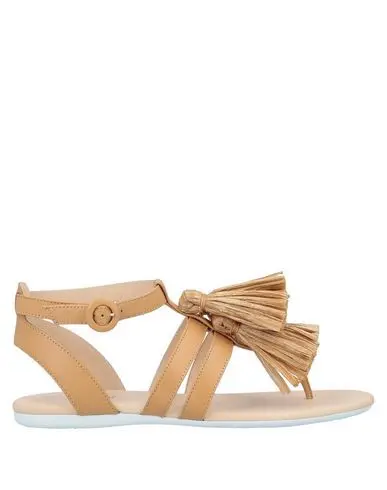 Hogan Thong Sandals With Tassels - Beige