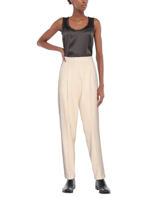 Dorothee Schumacher Tapered Gabardine Pants - Beige