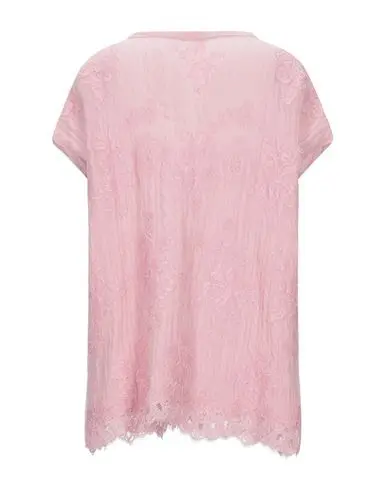 Ermanno Scervino Sweater In Cashmere, Polyamide And Viscose - Pink