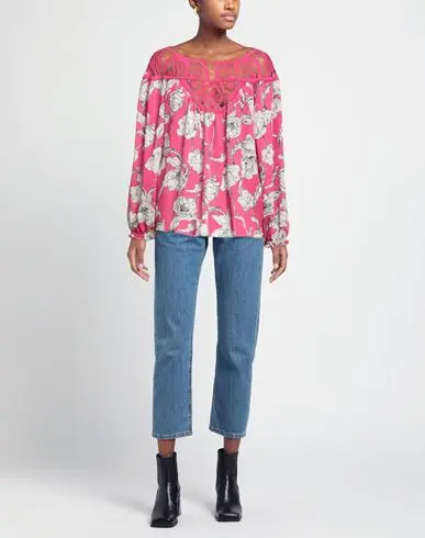 SEVENTY VENEZIA Floral Print Top - Pink