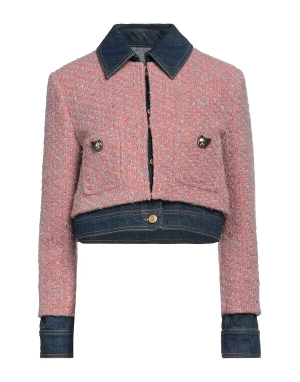 Moschino Couture Jacket In Virgin Wool Blend - Pink