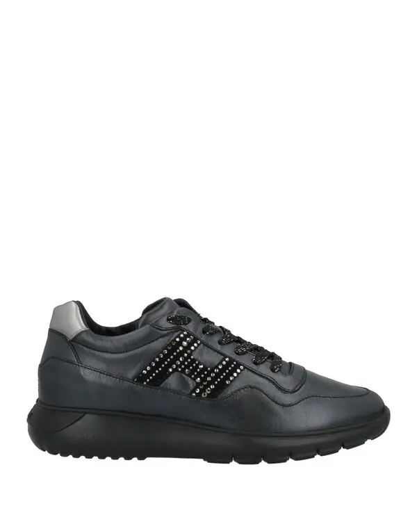 Hogan Sneakers In Leather - Steel Grey